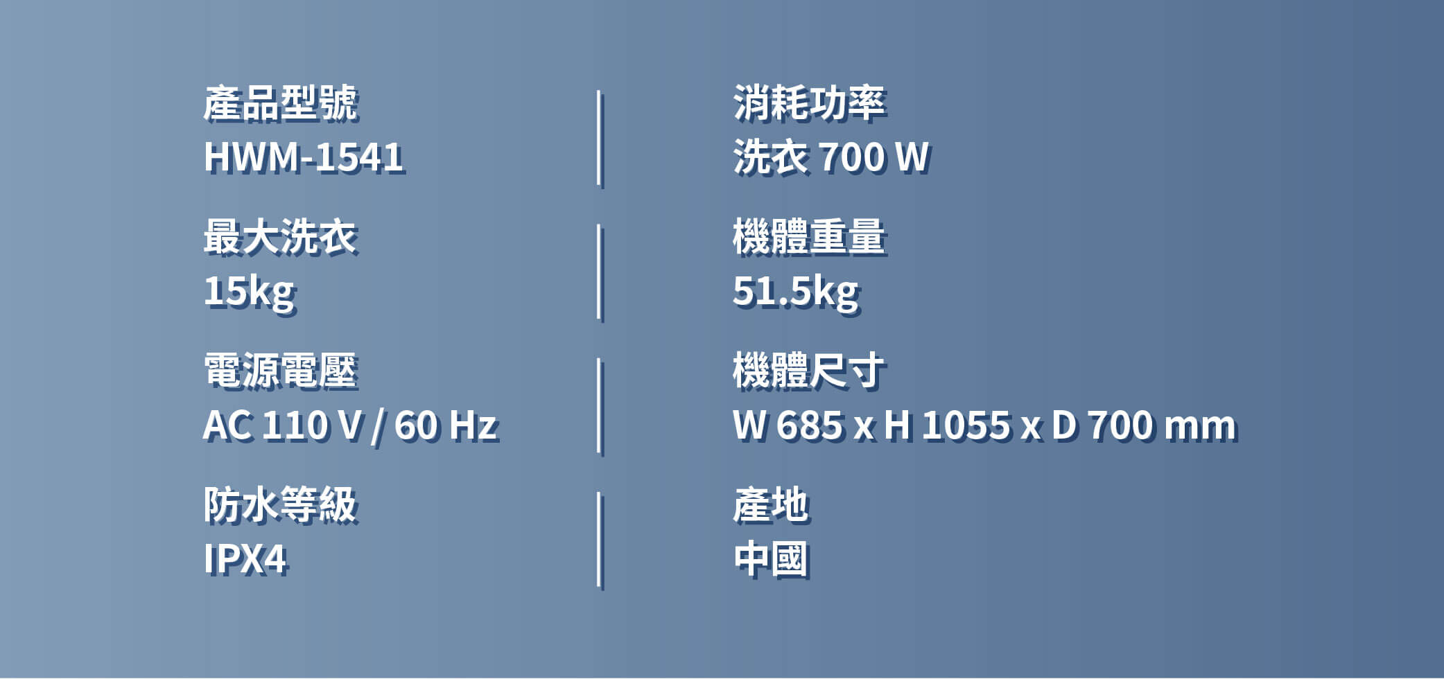 HWM-1541 - 禾聯家電